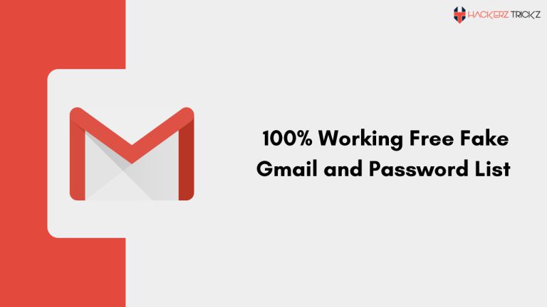 100% Working Free Fake Gmail Account and Password List: August - HackerzTrickz