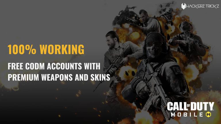 Free CODM Accounts with Premium Weapons and Skins: 100% - HackerzTrickz